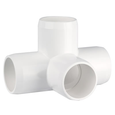PVC Fitting - 4 Way Elbow Connector #PB